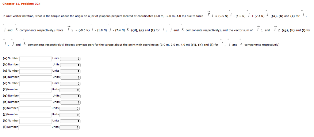 Solved Chapter 11, Problem 024 In unit-vector notation, what | Chegg.com