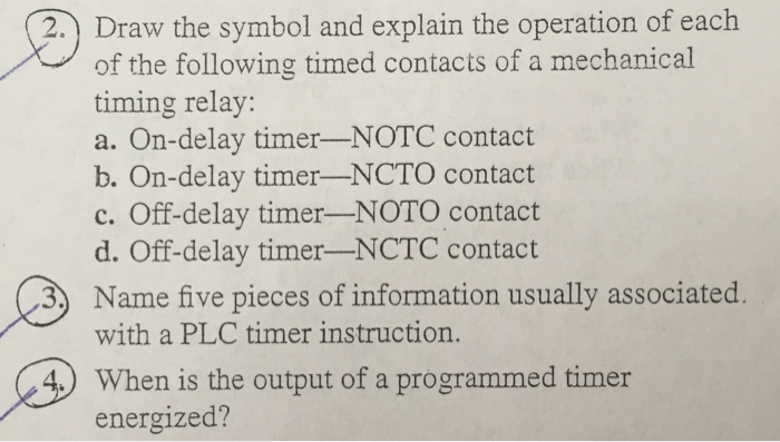 Solved 2.) Draw the symbol and explain the operation of each | Chegg.com