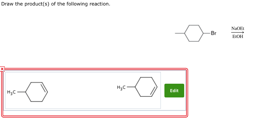 Solved Draw the product(s) of the following reaction. NaOEt | Chegg.com