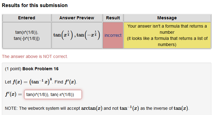 Solved Results for this submission Entered Answer Preview | Chegg.com