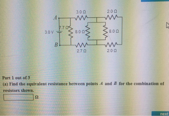 Solved (a) Find the equivalent resistance between points A | Chegg.com