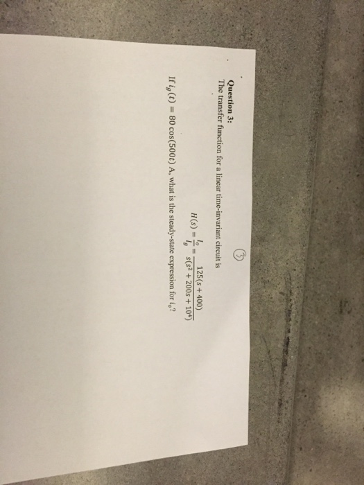 Solved The transfer function for a linear time-invariant | Chegg.com