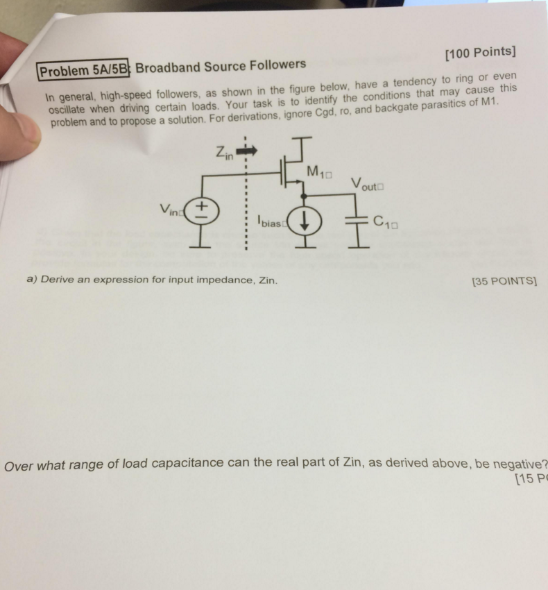 Solved In general high-speed followers, as shown in the may | Chegg.com