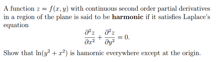 Solved A function z = f(x, y) with continuous second order | Chegg.com