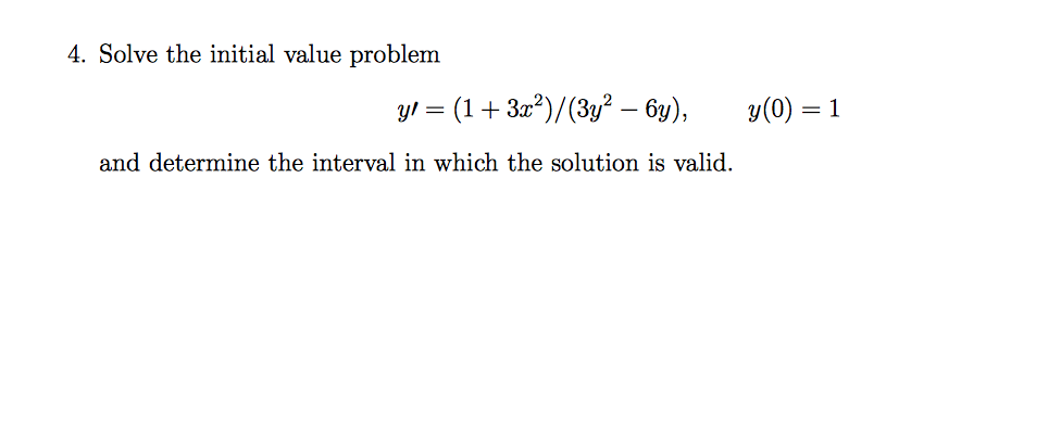Solved Solve the initial value problem y^1 = (1 + | Chegg.com