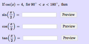 Solved If csc(x) = 4, for 90 degree