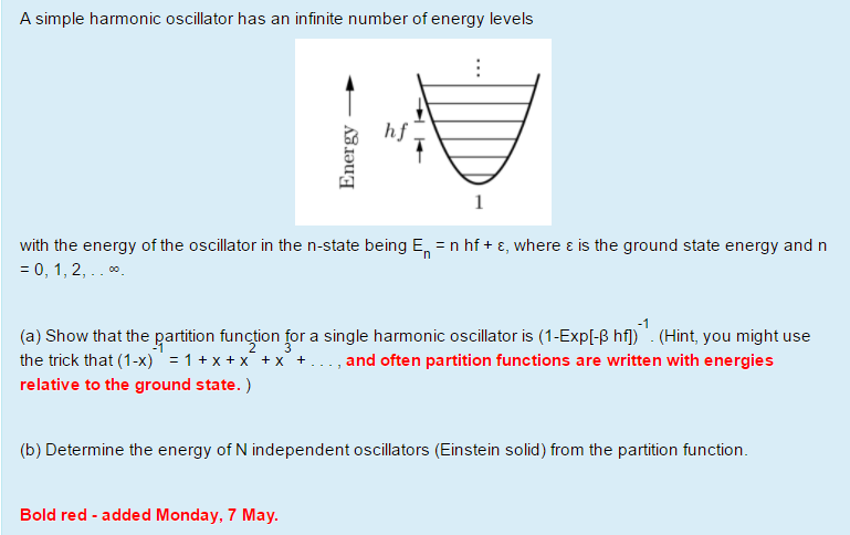 Solved A simple harmonic oscillator has an infinite number | Chegg.com