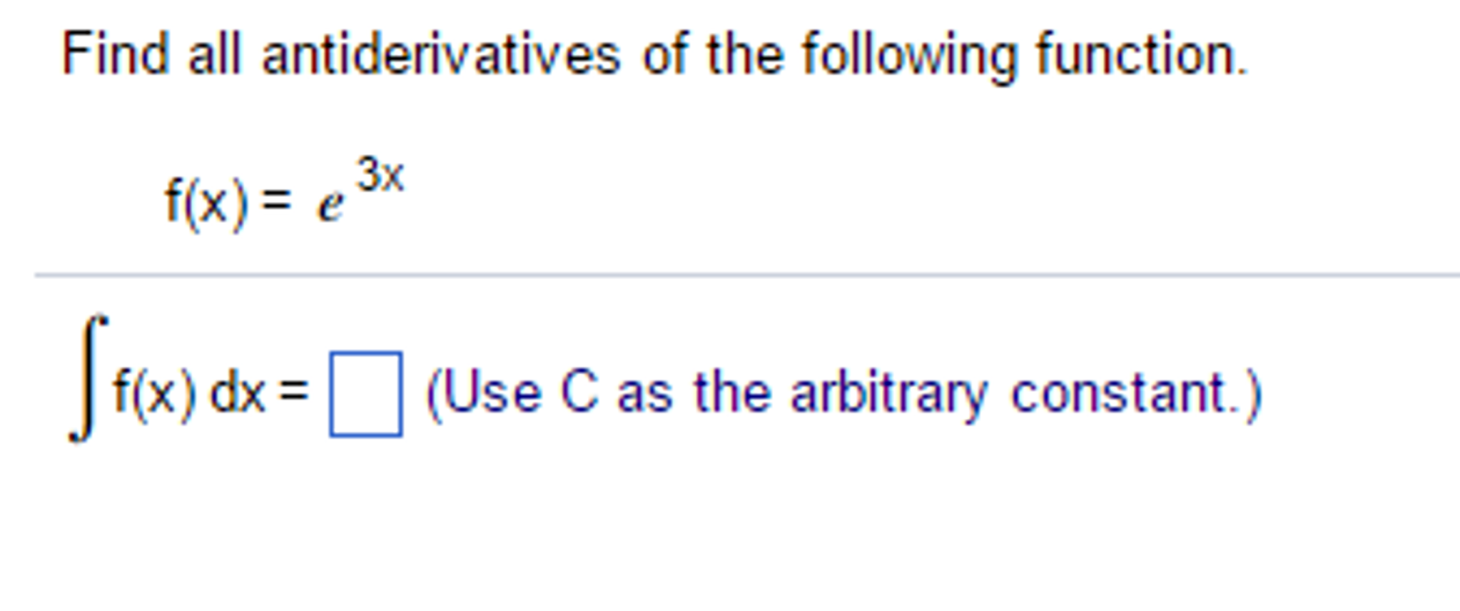 Solved Find All Antiderivatives Of The Following Function