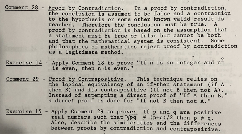 Solved Comment 28 - Proof by Contradiction. In a proof by | Chegg.com