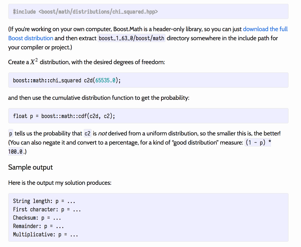 Data Structures in C++, Testing Hash Functions | Chegg.com