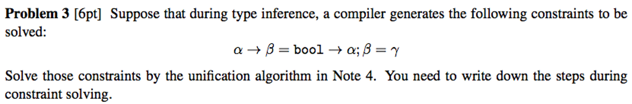 Please write down the steps: unification algorithm | Chegg.com