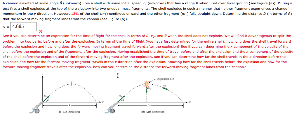 Solved A cannon elevated at some angle θ (unknown) fires a | Chegg.com