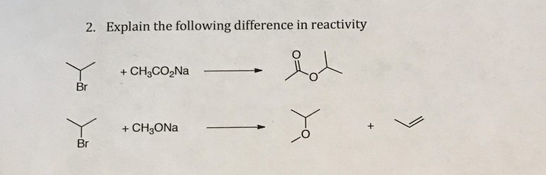 Solved 2. Explain the following difference in reactivity | Chegg.com