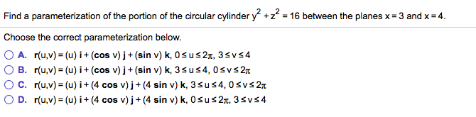 Solved Find a parameterization of the portion of the | Chegg.com
