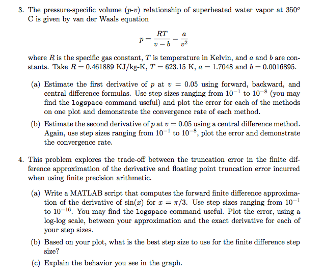 3. The pressure-specific volume (p-v) relationship of | Chegg.com
