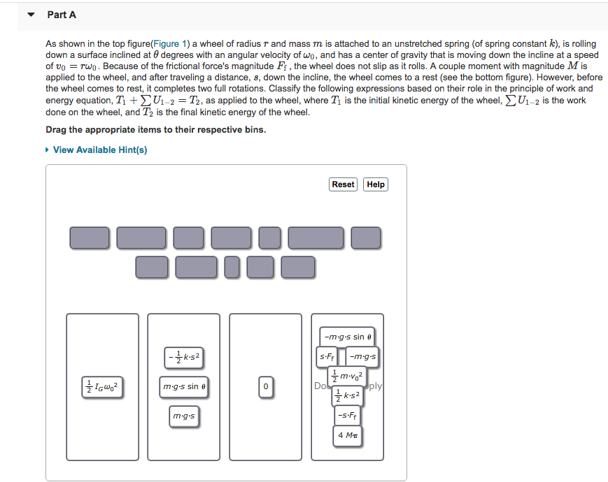 (Solved) - ? Part A As shown in the top figure(Figure 1) a wheel of ...