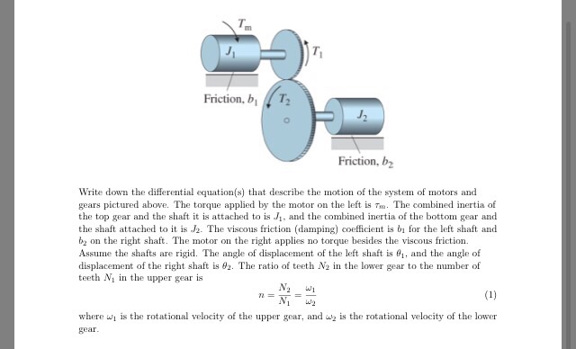 Solved Write down the differential equation(s) that describe | Chegg.com