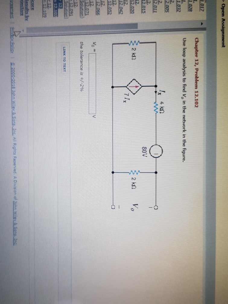 Solved Open Assignment 1012 Chapter 12 Problem 12102 Use 