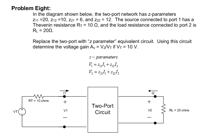 Solved Problem Eight: In the diagram shown below, the | Chegg.com