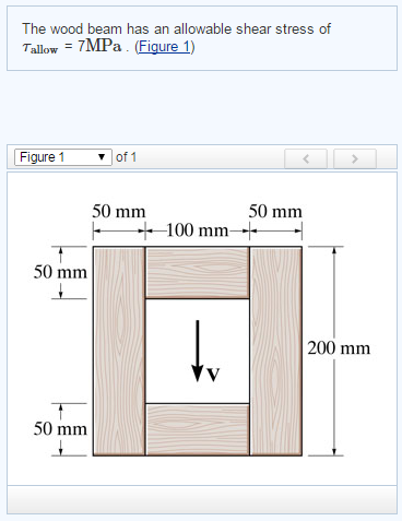 Solved Determine the maximum shear force V that can be | Chegg.com