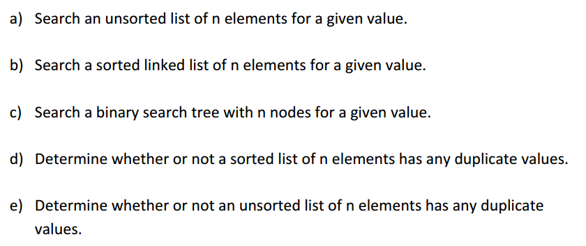 Solved What Is The Worst case Big oh Time Complexity Of Each Chegg solved-what-is-the-worst-case-big-oh-time-complexity-of-each-chegg