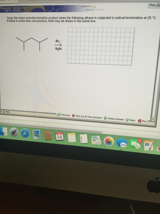 Solved Draw The Major Monobromination Product When The
