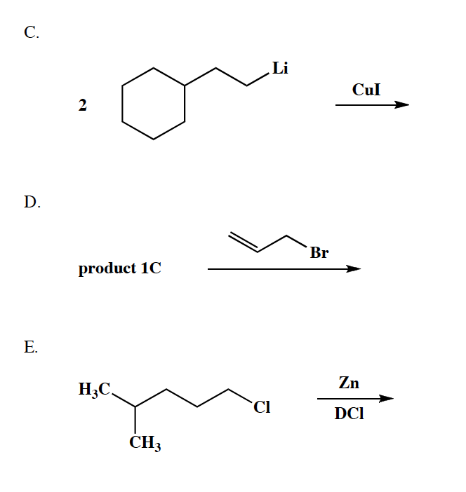 Solved Draw The Structure Of The Expected Major Product For