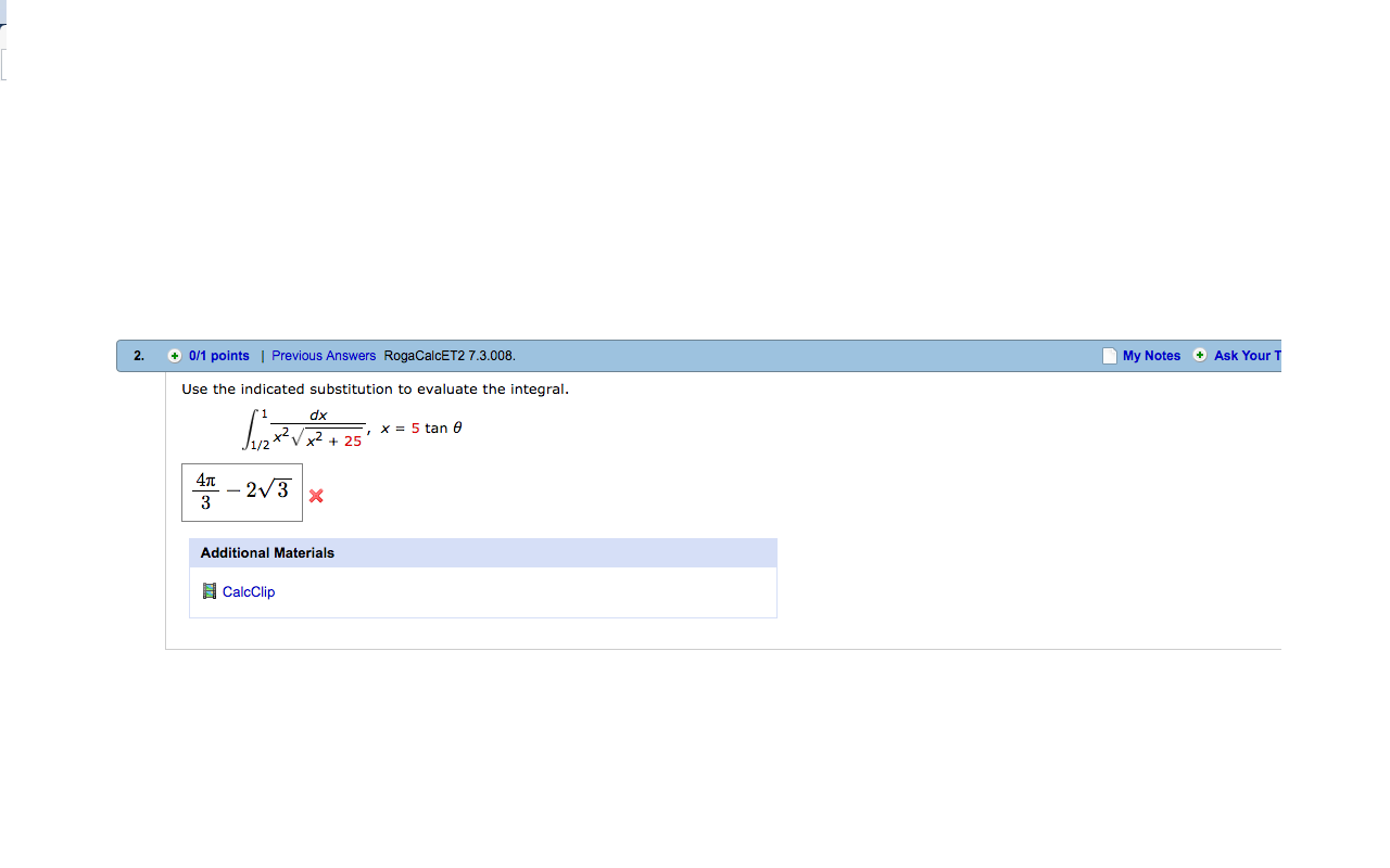 Solved Use the indicated substitution to evaluate the | Chegg.com