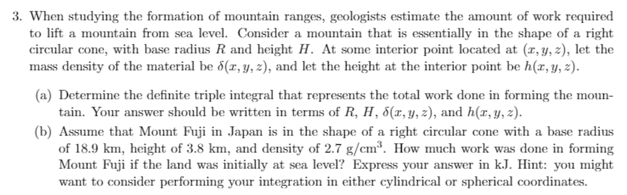 Solved When studying the formation of mountain ranges, | Chegg.com