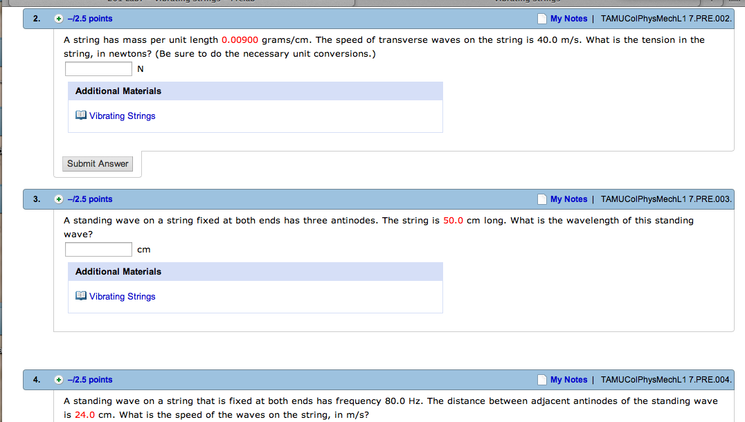 Solved A string has mass per unit length 0.00900 grams/cm. | Chegg.com