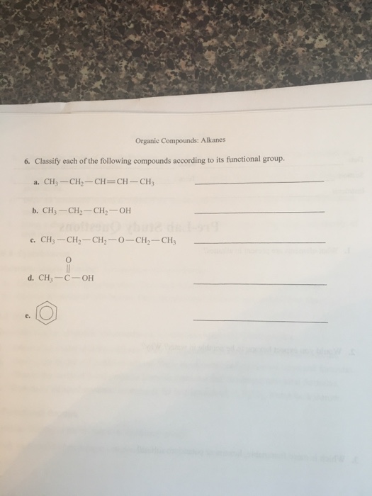 Solved Classify Each Of The Following Compounds According To 