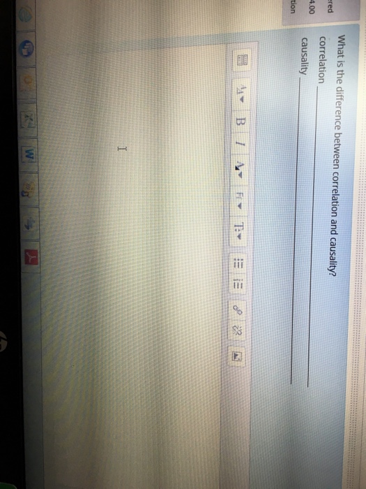 Solved What is the difference between correlation and | Chegg.com