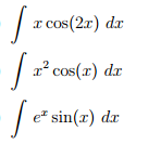 Solved Evaluate: integral s cos(2x) dx integral x^2 cos(x) | Chegg.com