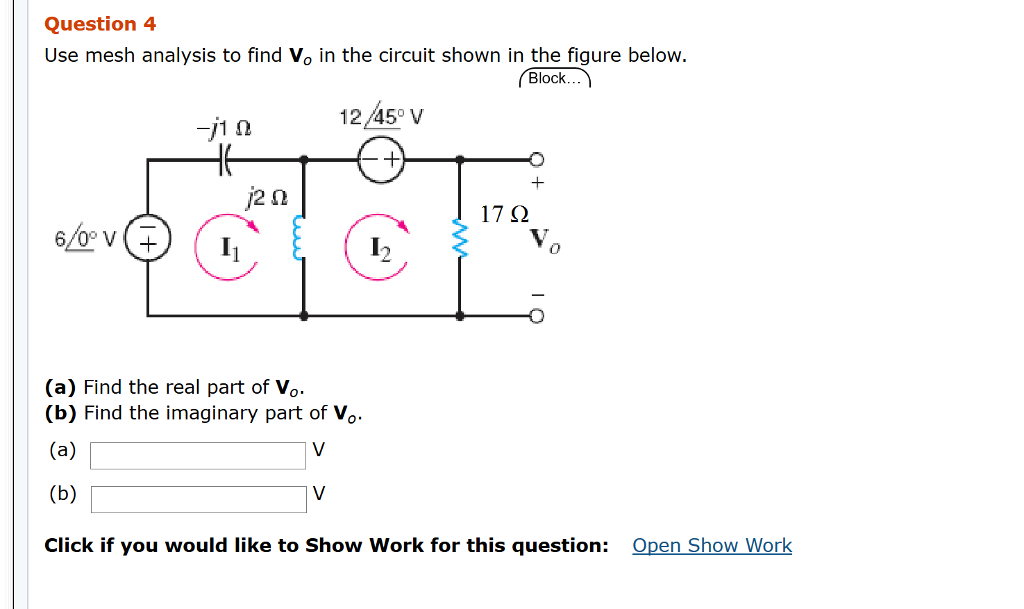 Solved Use mesh analysis to find V_o in the circuit shown in | Chegg.com