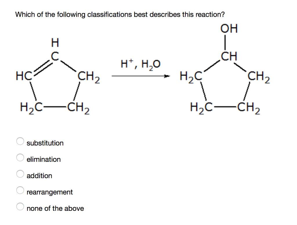 Solved Which of the following classifications best describes | Chegg.com
