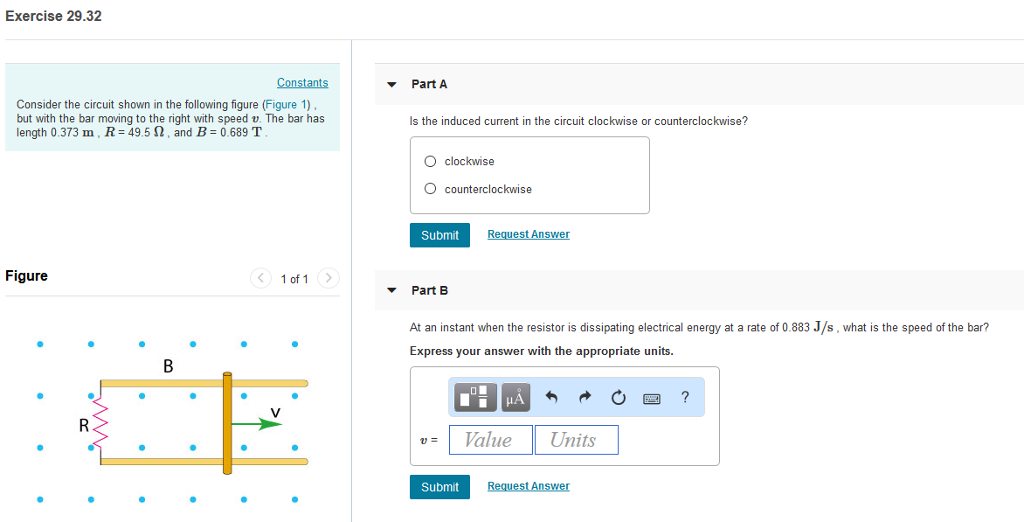 Solved Exercise 29.32 Part A Consider the circuit shown in | Chegg.com