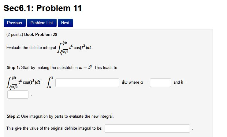 Solved Sec6.1: Problem 11 Previous Problem List Next (2 | Chegg.com