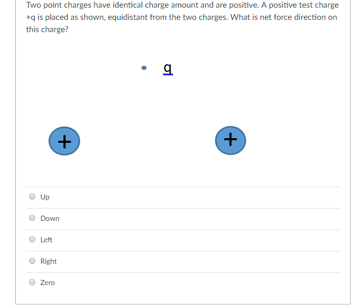 Solved Two point charges have identical charge amount and | Chegg.com