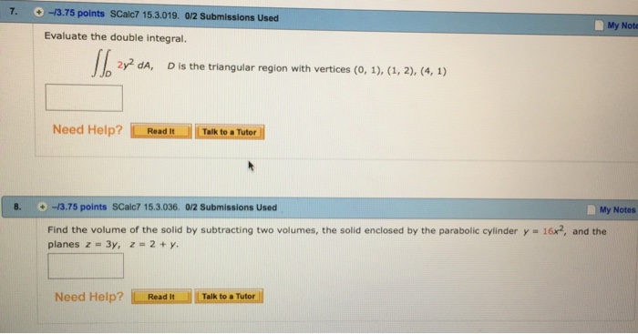 Solved Evaluate the double integral. Doubleintegral_D 2y^2 | Chegg.com
