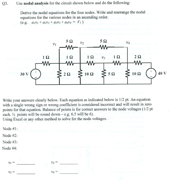 Solved Use nodal analysis for the circuit shown below and do | Chegg.com