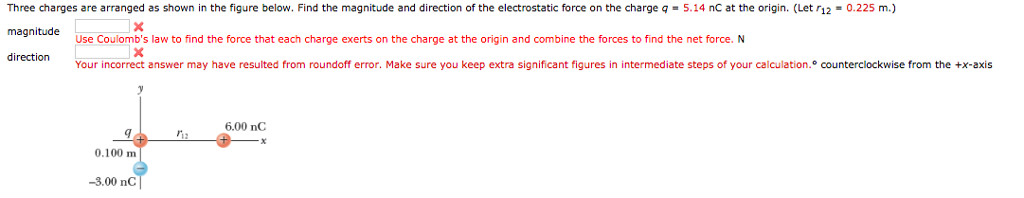 Solved Three charges are arranged as shown in the figure | Chegg.com