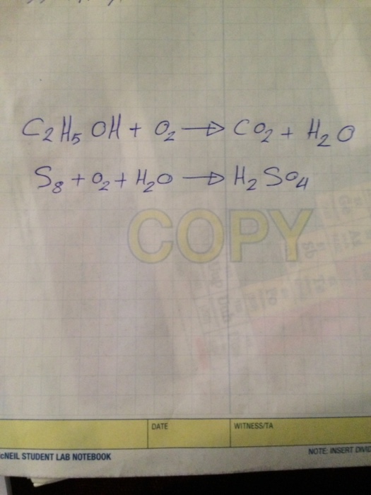 Solved S8+O2+H2O right arrow H2SO4 | Chegg.com