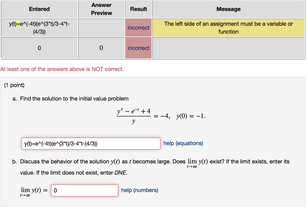 Solved Find the solution to the initial value problem (y' - | Chegg.com