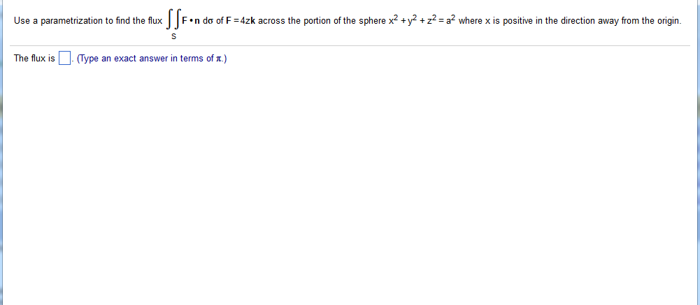 Solved Use a parametrization to find the flux integral | Chegg.com
