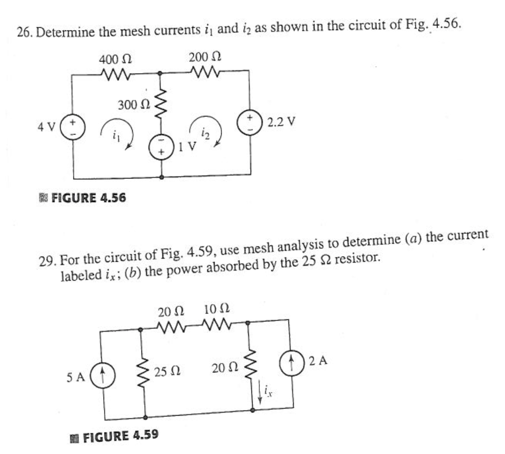 Solved For The Circuit Shown Use Mesh Current Analysi - vrogue.co Solved For The Circuit Shown Use Mesh Current Analysi - vrogue.co