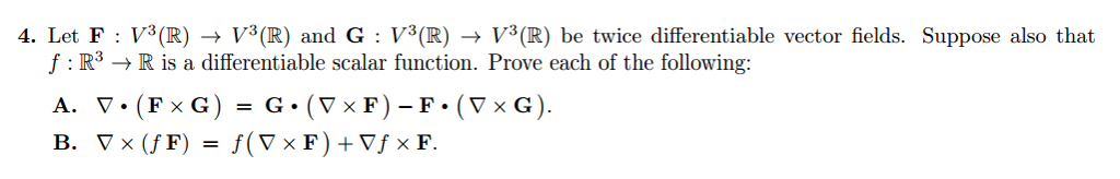 Solved Let F: V^3(R) rightarrow V^3(R) and G:V^3(R) | Chegg.com
