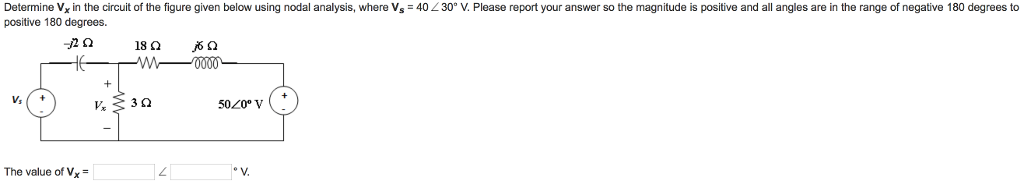 Solved Determine Vx in the circuit of the figure given below | Chegg.com