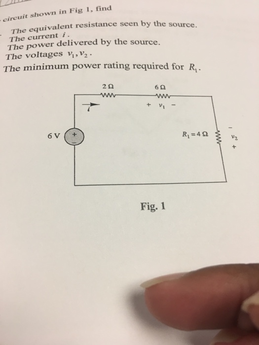 Solved The equivalent resistance seen by the source The | Chegg.com