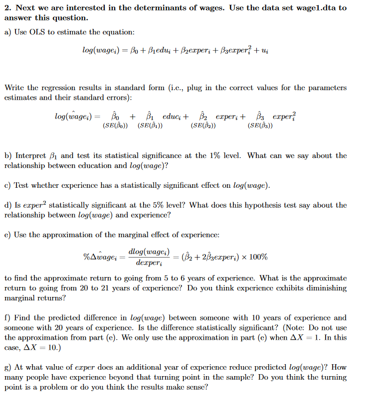 Instructions: You need to write a Stata do-file to | Chegg.com