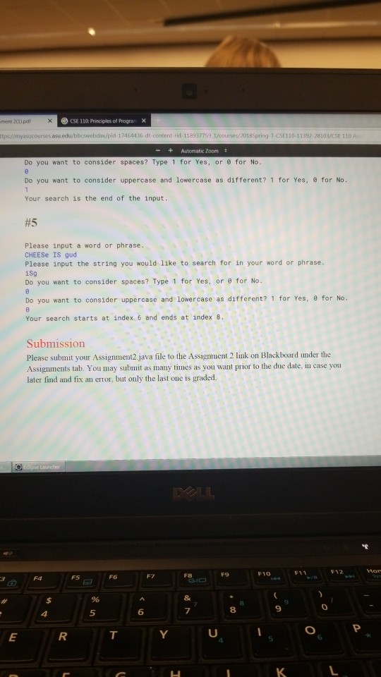Solved nment 201) pdf @cSE 110: Principles of progtar ㄨ | Chegg.com